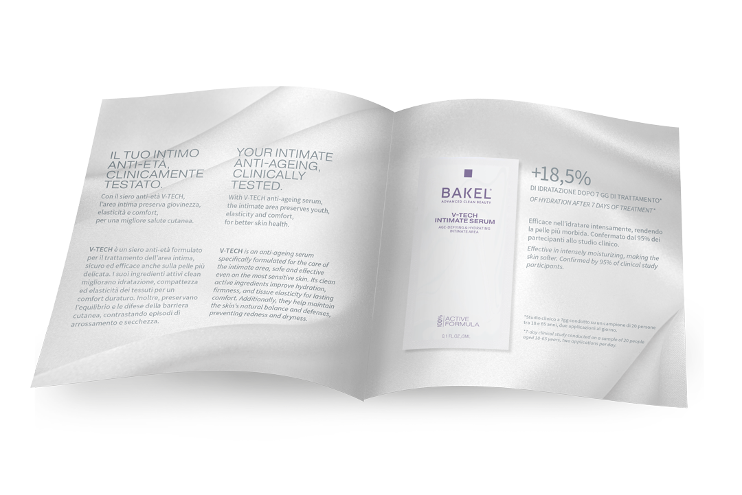 V-TECH SERUM BROCHURE WITH FREE SAMPLE – BAKEL